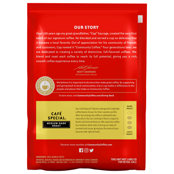 Café Special Bulk Coffee Packs - 40 Count | Community Coffee