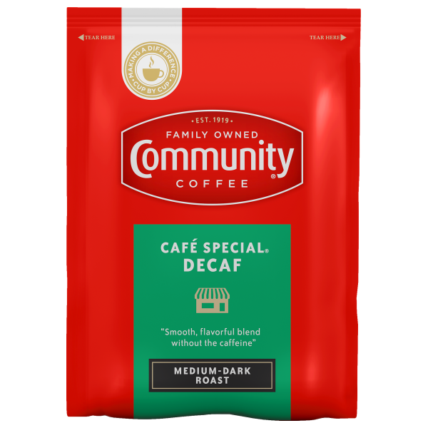 Decaf Coffee Packets - 2.5 oz, 20 Count | Community Coffee