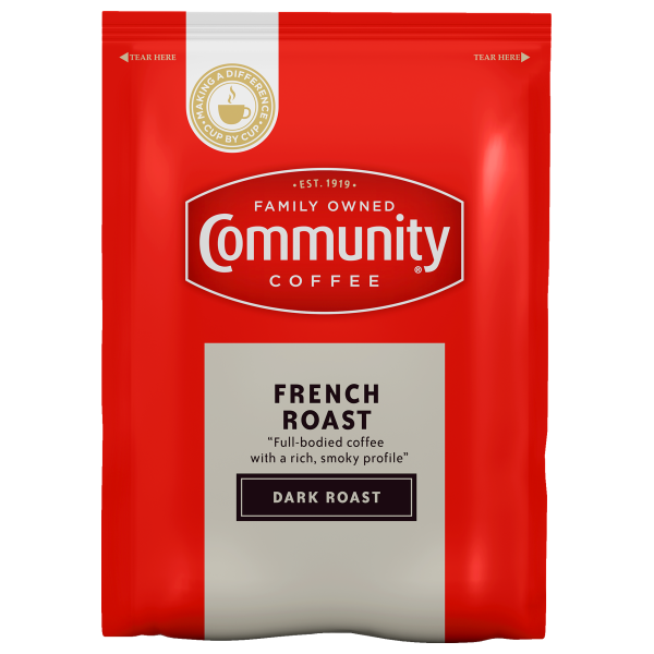 French Roast Coffee Packets - 3oz, 20 Count | Community Coffee