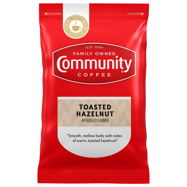 Hazelnut Ground Coffee Packets - 3oz, 20 Count | Community Coffee