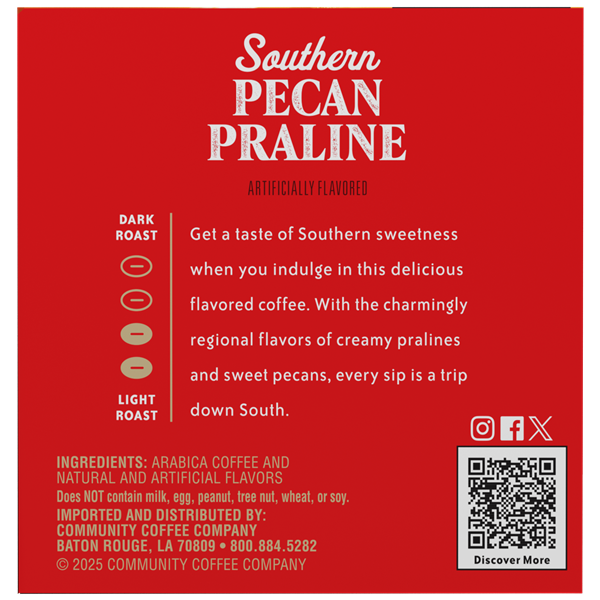 Southern Pecan Praline K-Cup® Pods 12 count | Community Coffee