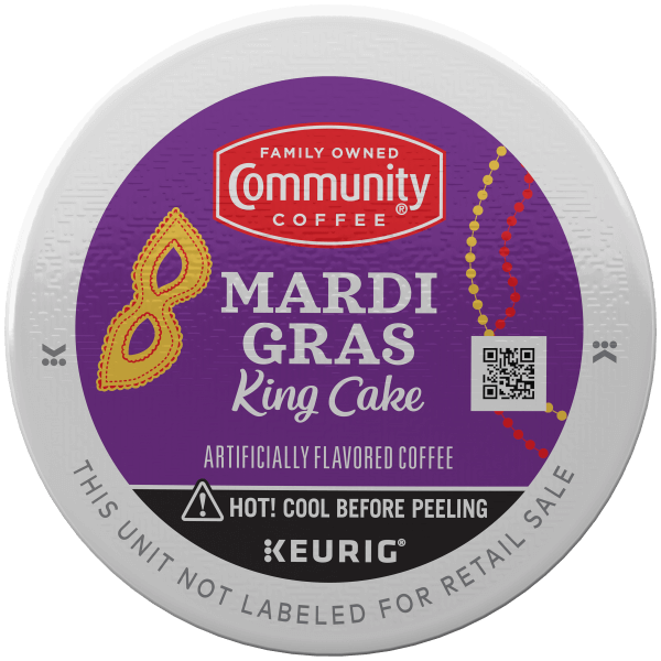Mardi Gras King Cake K-Cup® Pods 12 count | Community Coffee