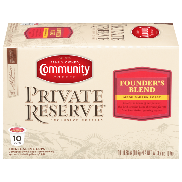 Founders Blend Coffee Pods - 10 count | Community Coffee