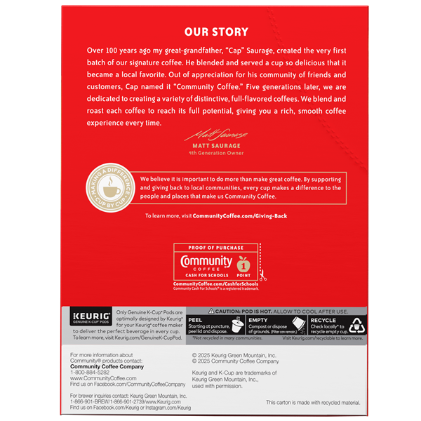 Southern Pecan Praline Coffee Pods - 24 Count | Community Coffee