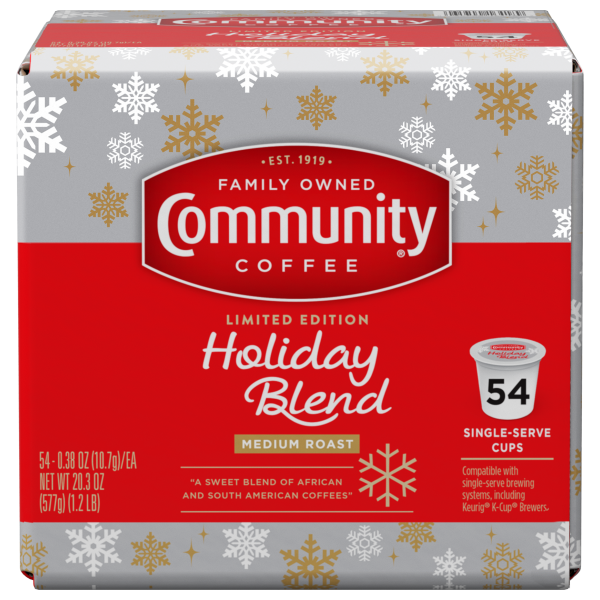 Holiday Blend Coffee Pods - 54ct | Community Coffee