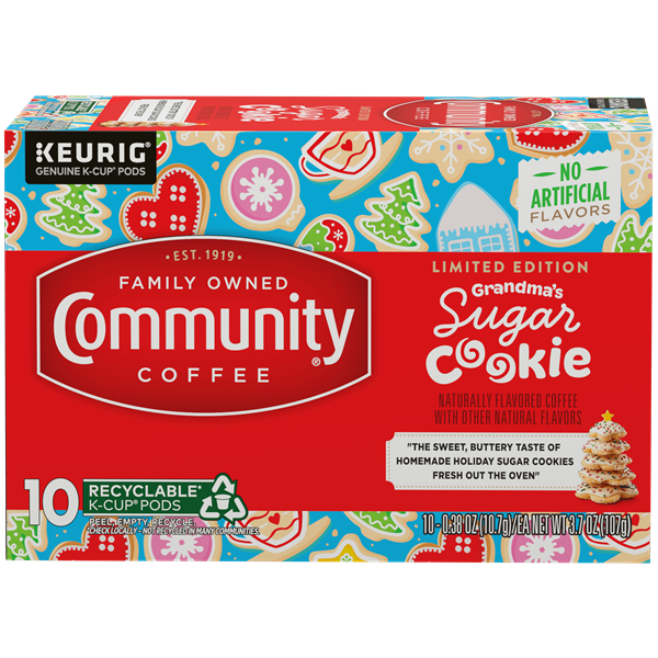 Grandma's Sugar Cookie K-Cup® Pods, 10 count | Community Coffee