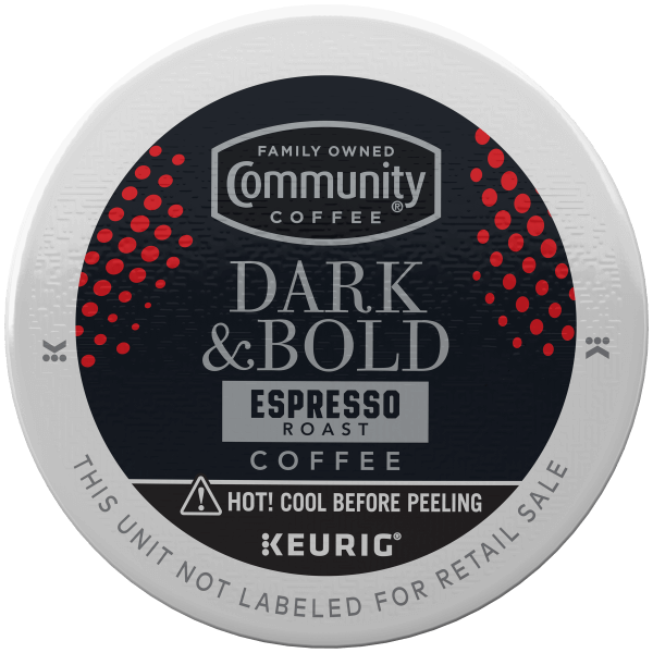 Dark and Bold Espresso Roast K-Cup® Pods 24 count | Community Coffee