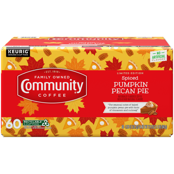 Spiced Pumpkin Pecan Pie Coffee Pods 60ct | Community Coffee