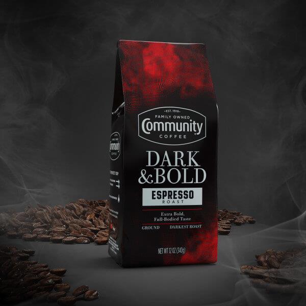 Dark & Bold Espresso Roast Coffee, 12oz | Community Coffee