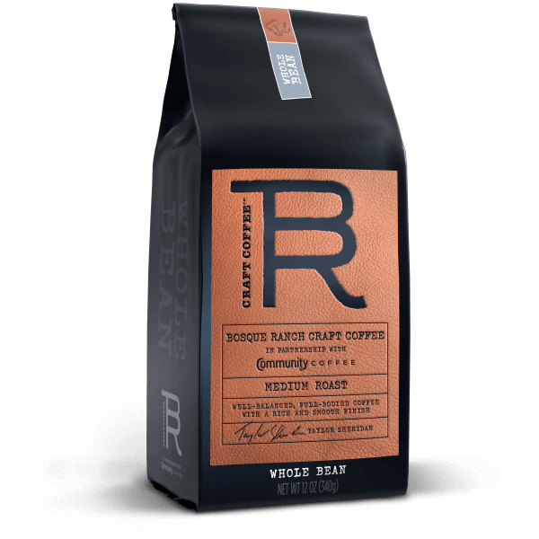 Bosque Ranch Craft Coffee Medium Roast Whole Bean Coffee - 12 oz