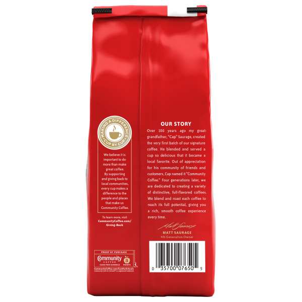 Half-Caffeine Ground Coffee 12 oz | Community Coffee