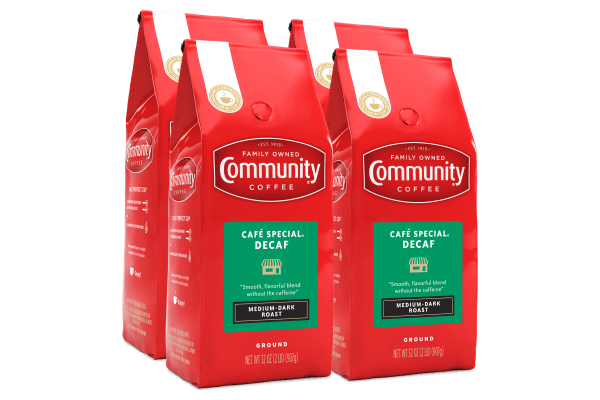 Decaf Ground Coffee - Cafe Special 4 Pack | Community Coffee