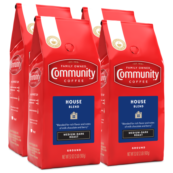 House Blend Ground Coffee - 32 oz, 4 pack | Community Coffee