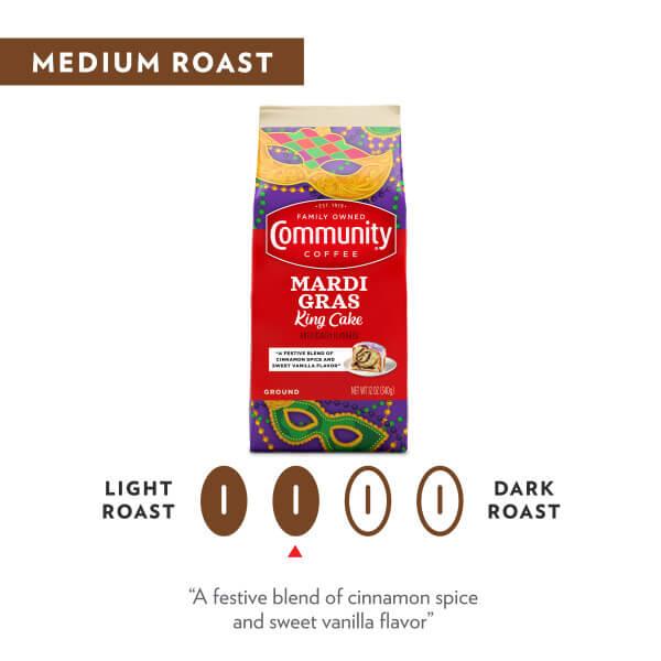Mardi Gras King Cake Ground Coffee - 12 oz | Community Coffee