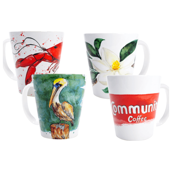 Watercolor Mug Series Gift Box | Community Coffee