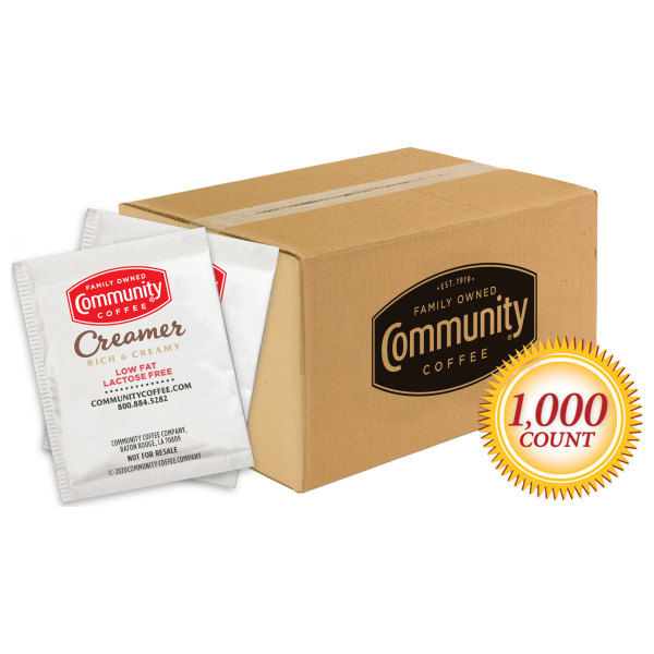 1000 Packets Non Dairy Coffee Creamer Pack | Community Coffee