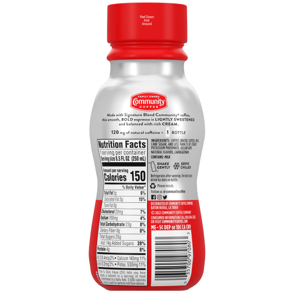 Espresso + Cream Bottle | Community Coffee