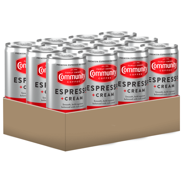 Espresso + Cream Can - 12 pack | Community Coffee