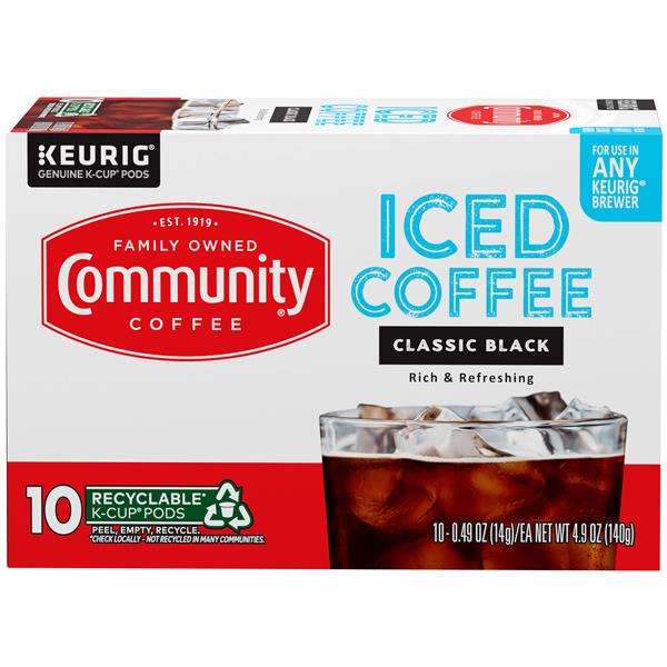 Iced K-Cup® Pods Classic Black 10 count | Community Coffee