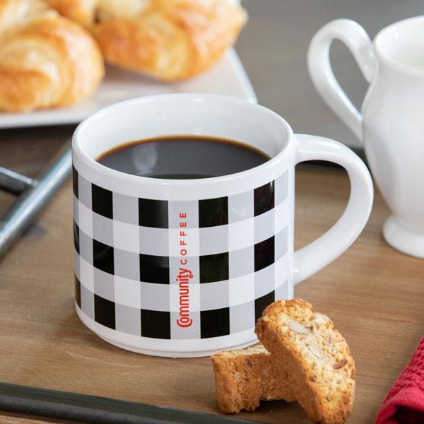 Buffalo Plaid Mug | Community Coffee